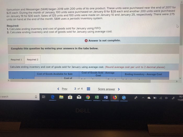 Solved Samuelson and Messenger (S&M) began 2018 with 200 | Chegg.com