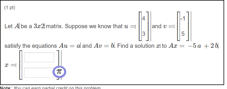 Solved Let A be a 3x2 matrix. Suppose we know that | Chegg.com