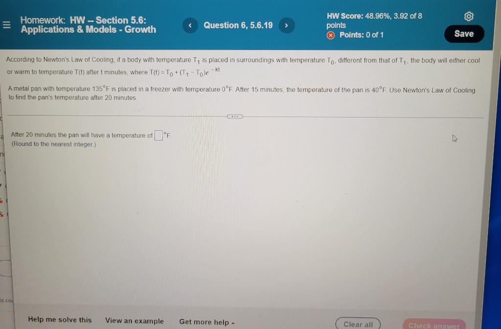Solved HW Score: 48.96%, 3.92 of 8 points Homework: HW | Chegg.com