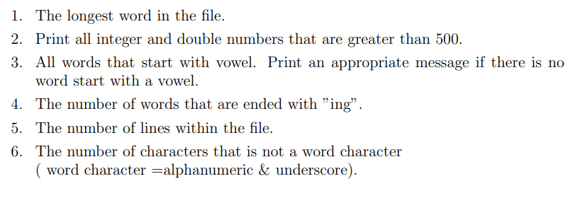 Solved can you write a lex program to do the | Chegg.com Solved can you write a lex program to do the | Chegg.com