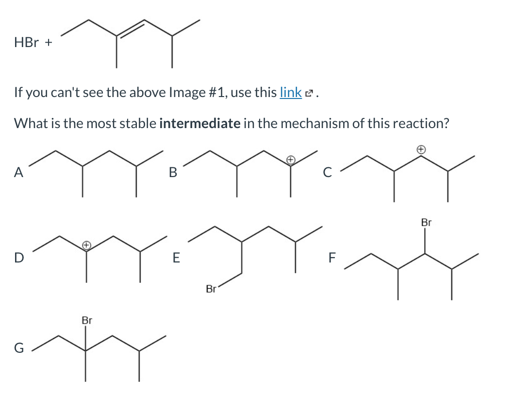 Solved HBr + If you can't see the above Image #1, use this | Chegg.com