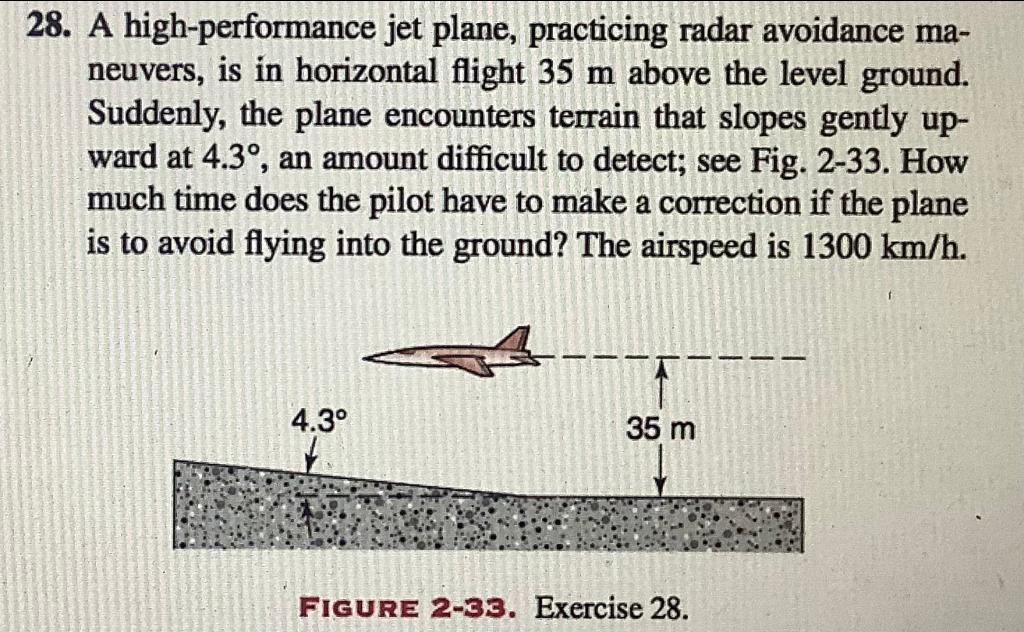 Solved 8. A high-performance jet plane, practicing radar | Chegg.com