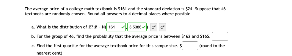 Solved The Average Price Of A College Math Textbook Is 161 Chegg solved-the-average-price-of-a-college-math-textbook-is-161-chegg