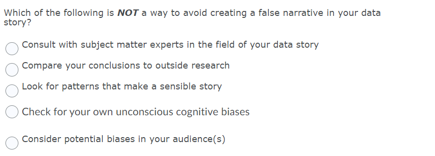 Solved Which of the following is NOT a way to avoid creating | Chegg.com