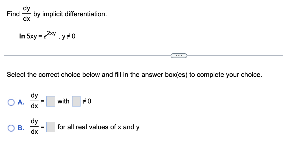 Solved Find dydx ﻿by implicit | Chegg.com
