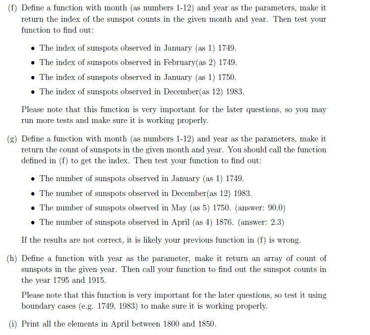 Solved Data type: np.loadtxt("sunspots.txt") Using jupyter | Chegg.com