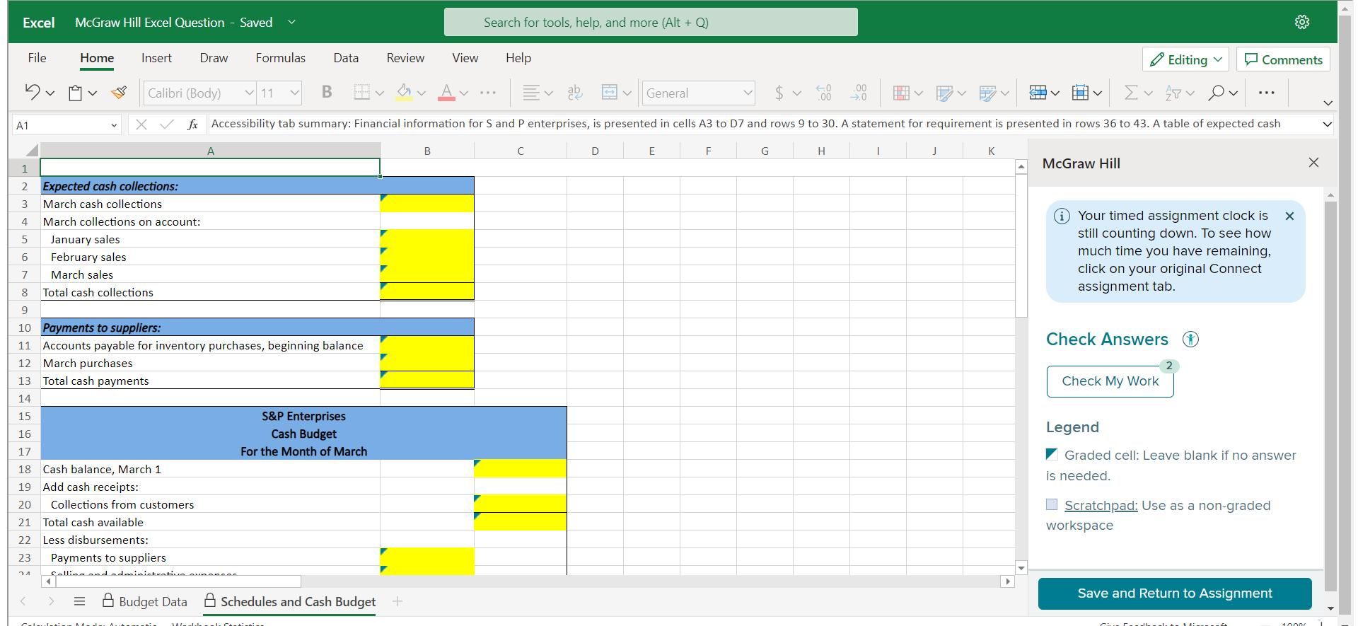 Solved (i) Your timed assignment clock is still counting | Chegg.com