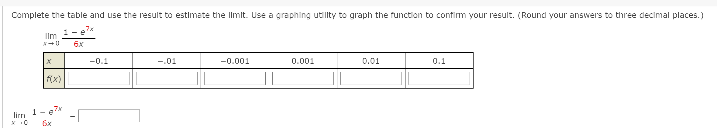 Solved Complete the table and use the result to estimate the | Chegg.com
