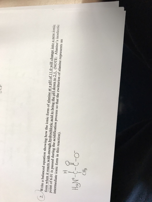 Solved 2 Write a balanced equation showing how the ionic | Chegg.com