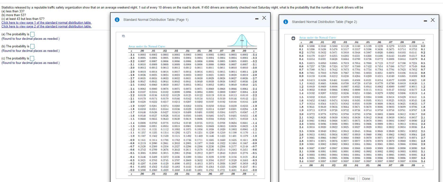 Solved Statistics released by a reputable traffic safety | Chegg.com