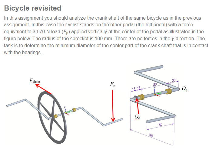 Solved The chain force F_c is 1072 N. -Transfer the pedal | Chegg.com
