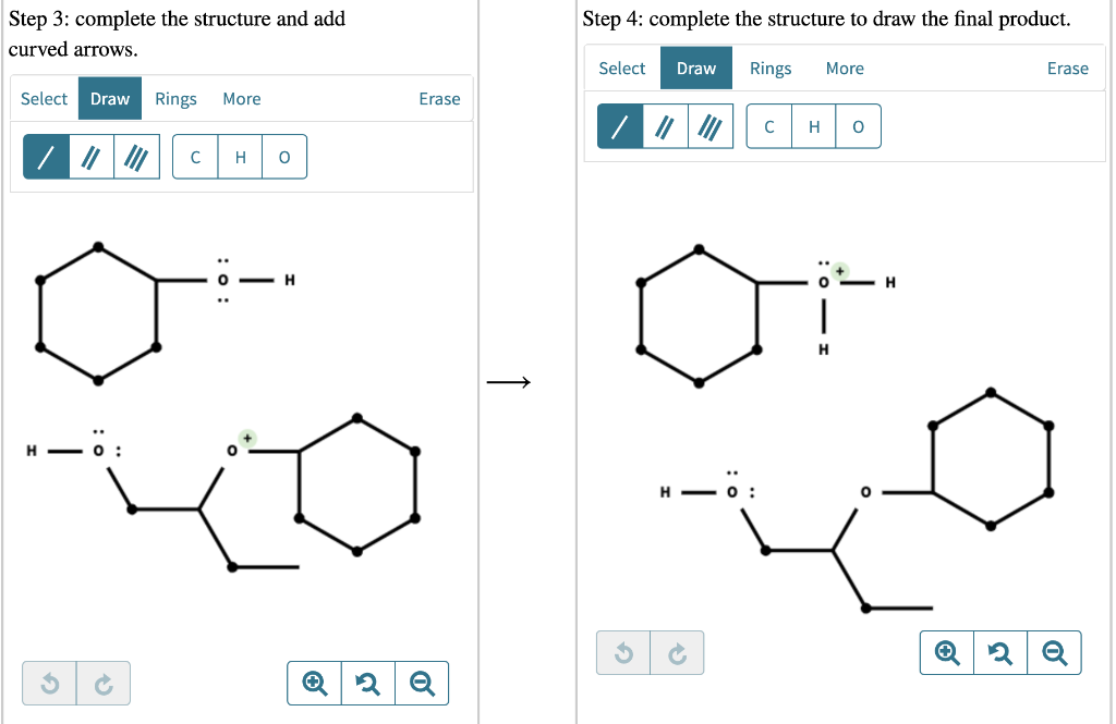 Solved Complete the mechanism for the acid‑catalyzed | Chegg.com