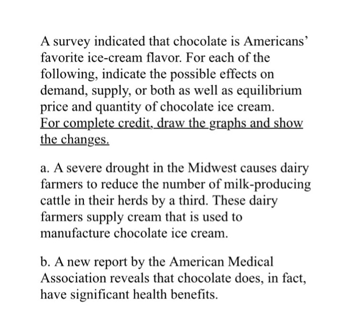 Solved A survey indicated that chocolate is Americans' | Chegg.com
