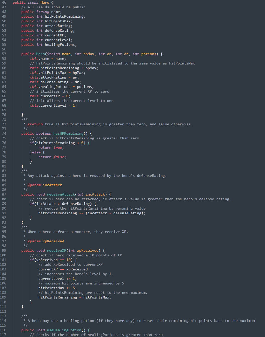 Solved Please answer in Java with comments explaining what | Chegg.com