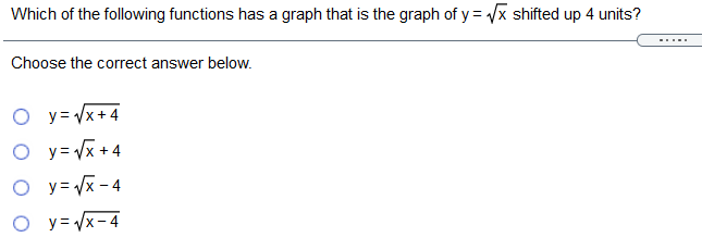 Solved Which of the following functions has a graph that is | Chegg.com
