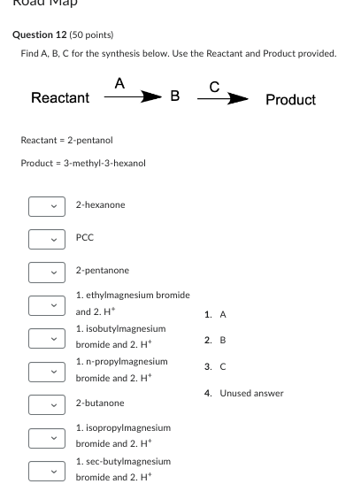 Solved Question 12 (50 points) Find A, B, C for the | Chegg.com
