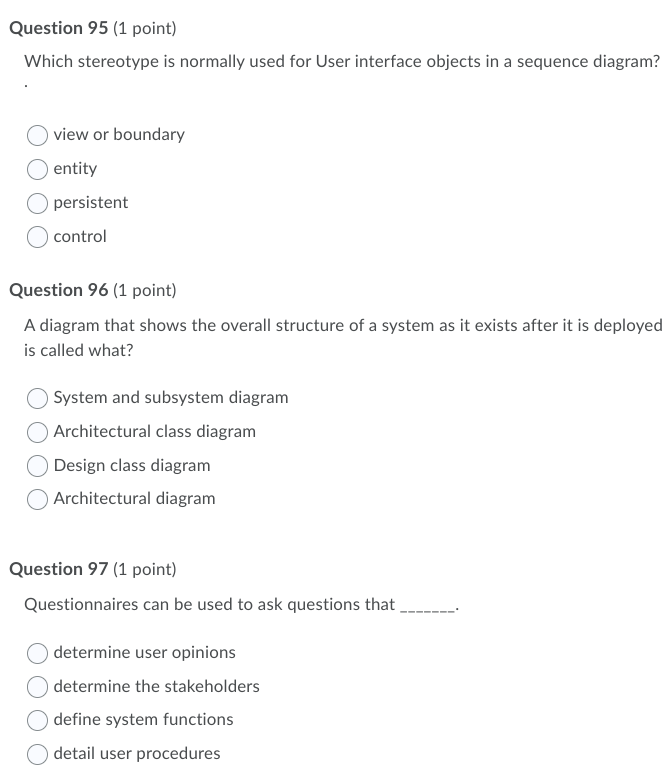Solved Question 94 (1 point) For this diagram, which table | Chegg.com