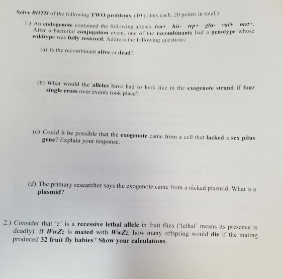 Solve Borl of the following TWO problems (10 points | Chegg.com