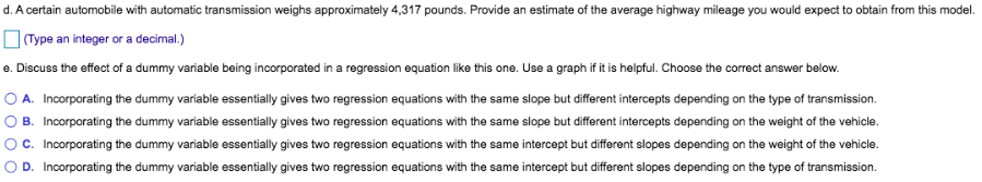 Solved Hi, thank you for your help! Part C options on the | Chegg.com