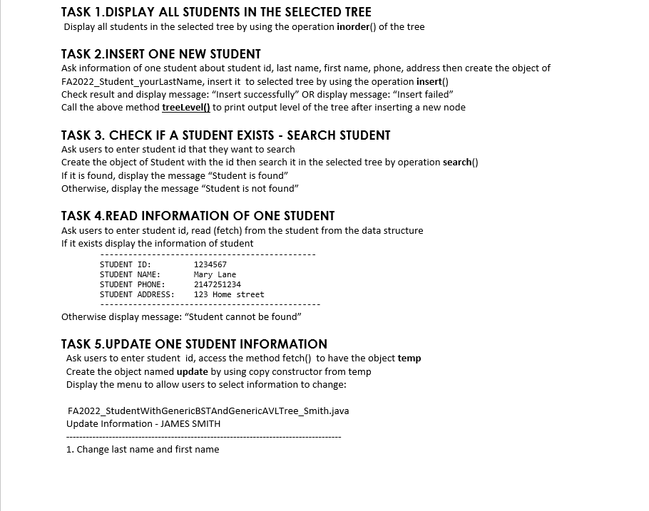 LAB 5 REQUIREMENT DATA TYPE CLASS Re-use the data | Chegg.com