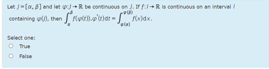 Solved Let J=[α,β] ﻿and let φ:J→R ﻿be continuous on J. ﻿If | Chegg.com