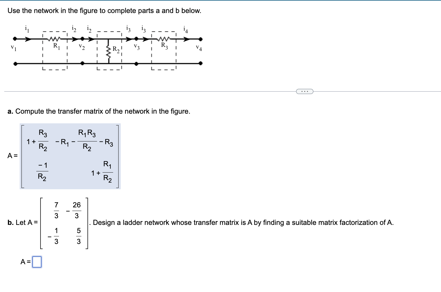 Solved Use the network in the figure to complete parts a and | Chegg.com