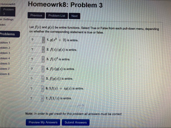 Solved Homeowrka Homeowrk8 Problem3 Problem Previous 
