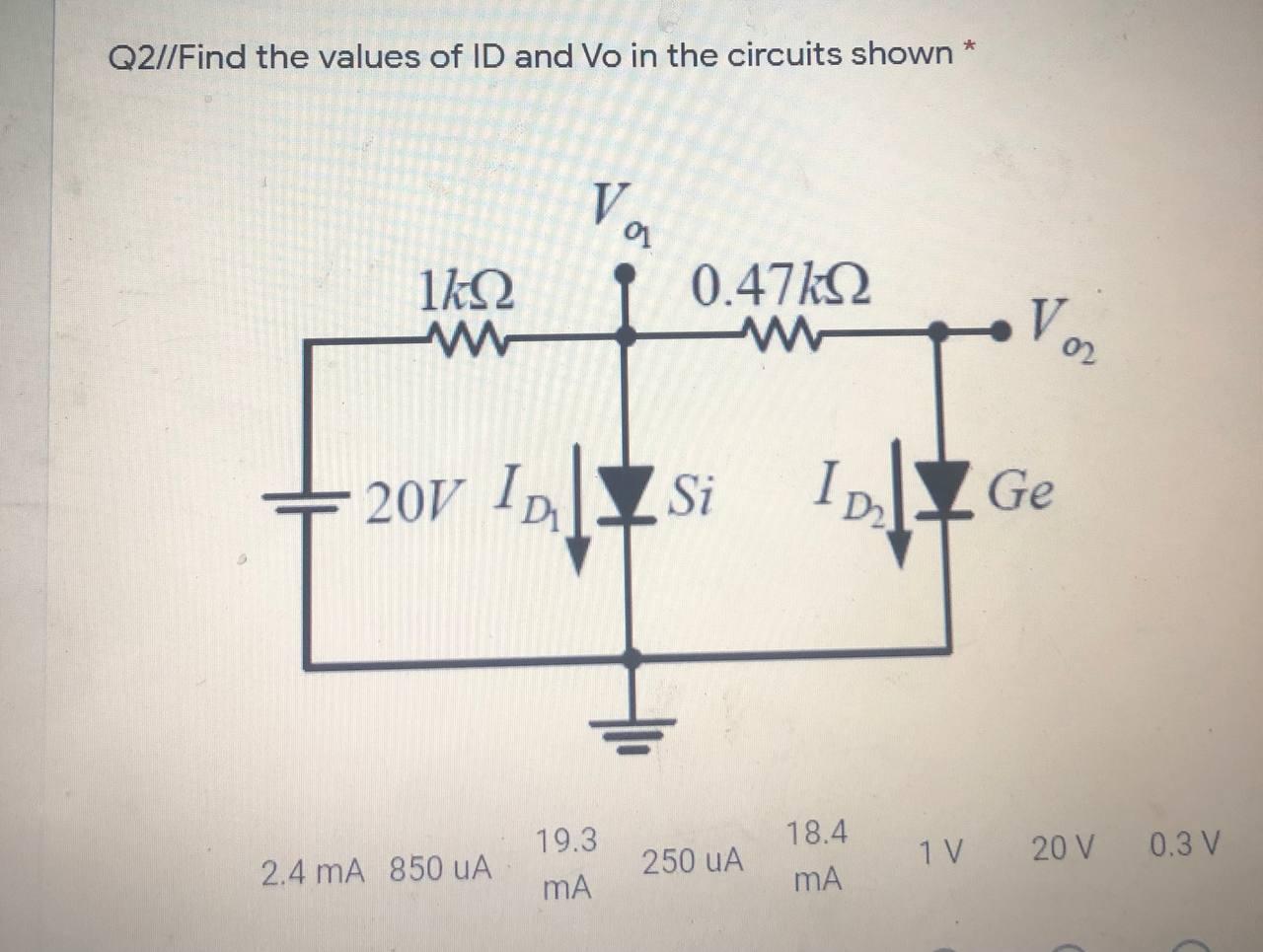 Solved Q21/Find the values of ID and Vo in the circuits | Chegg.com