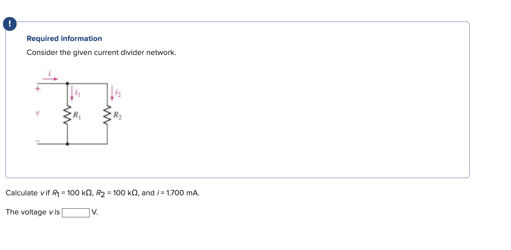 Solved Required information Consider the given current | Chegg.com