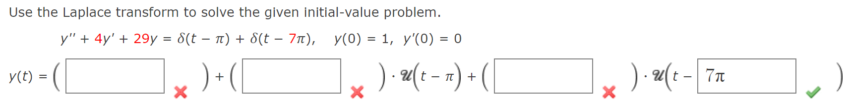 Solved Use the Laplace transform to solve the given | Chegg.com