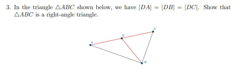Solved 3. In the triangle ABC shown below, we have | Chegg.com