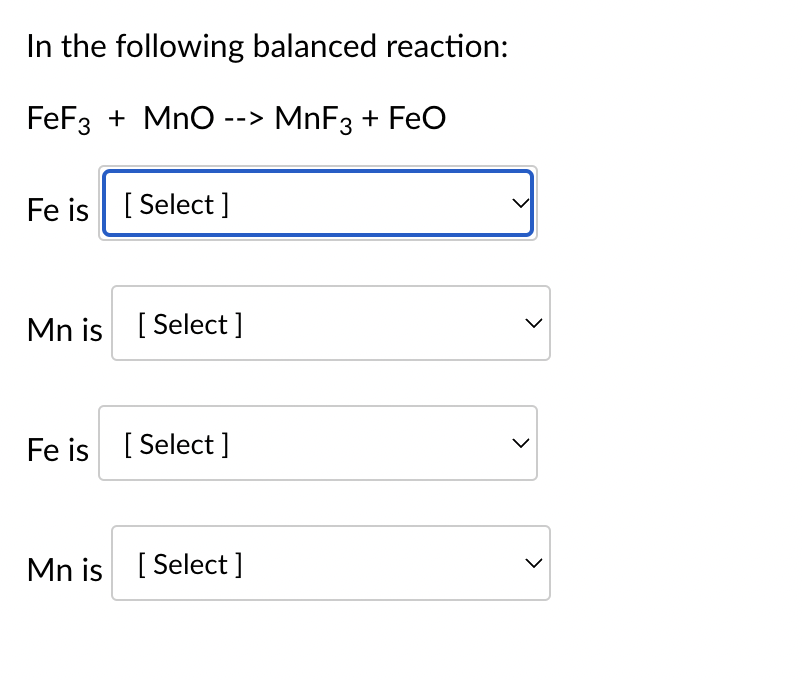 Solved In the following balanced reaction: | Chegg.com