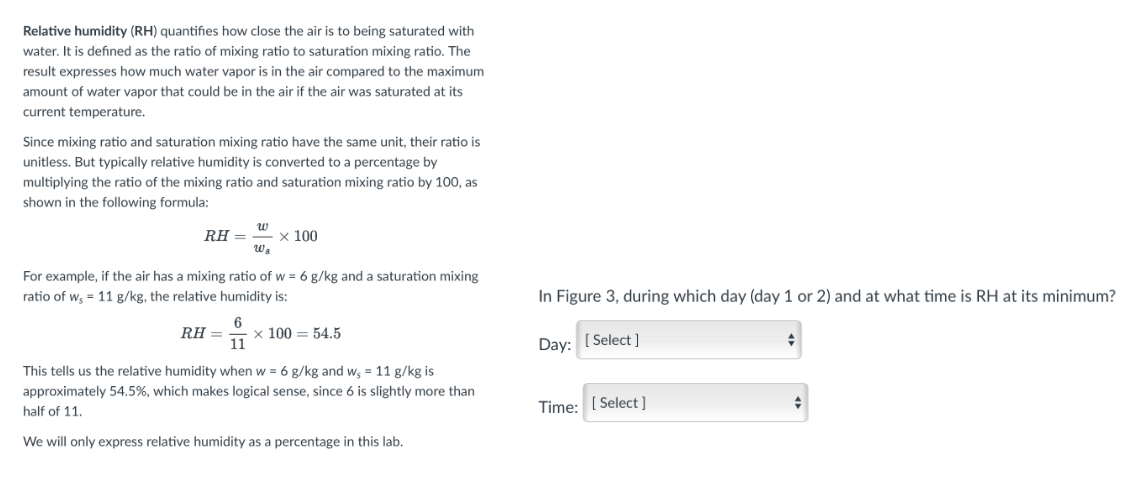 Solved Relative humidity (RH) ﻿quantifies how close the air | Chegg.com