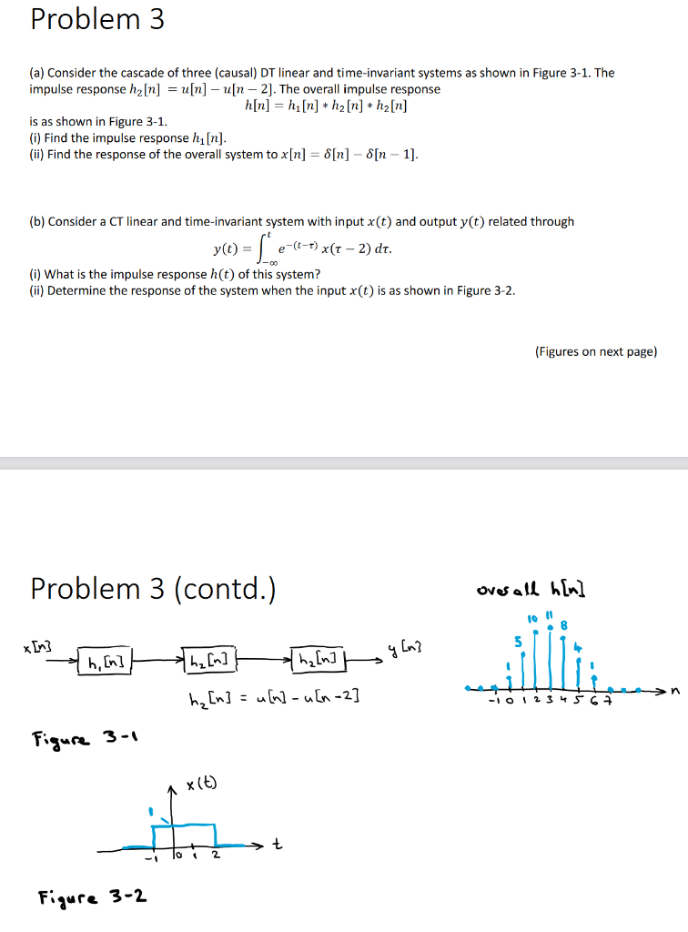 Solved (a) Consider the cascade of three (causal) DT linear | Chegg.com
