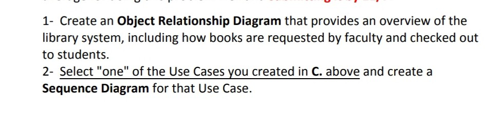 Solved system analysis help required. Create an Object | Chegg.com
