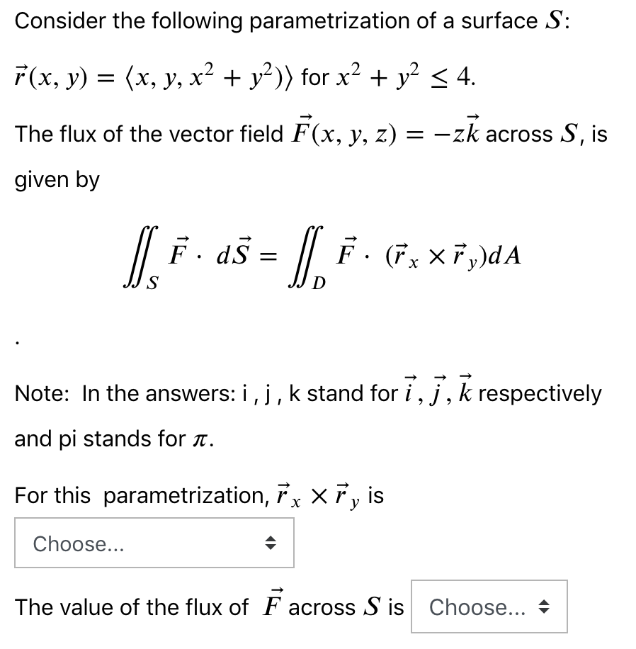Solved Consider the following parametrization of a surface | Chegg.com
