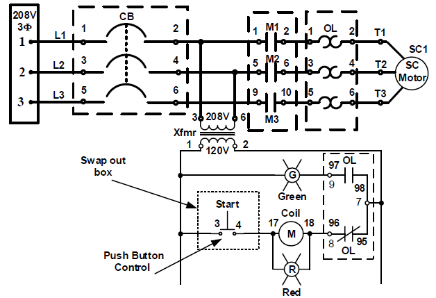 Solved How do I redraw this electrical diagram in line | Chegg.com