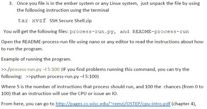 Solved Homework (Simulation) This program, process-run.py, | Chegg.com