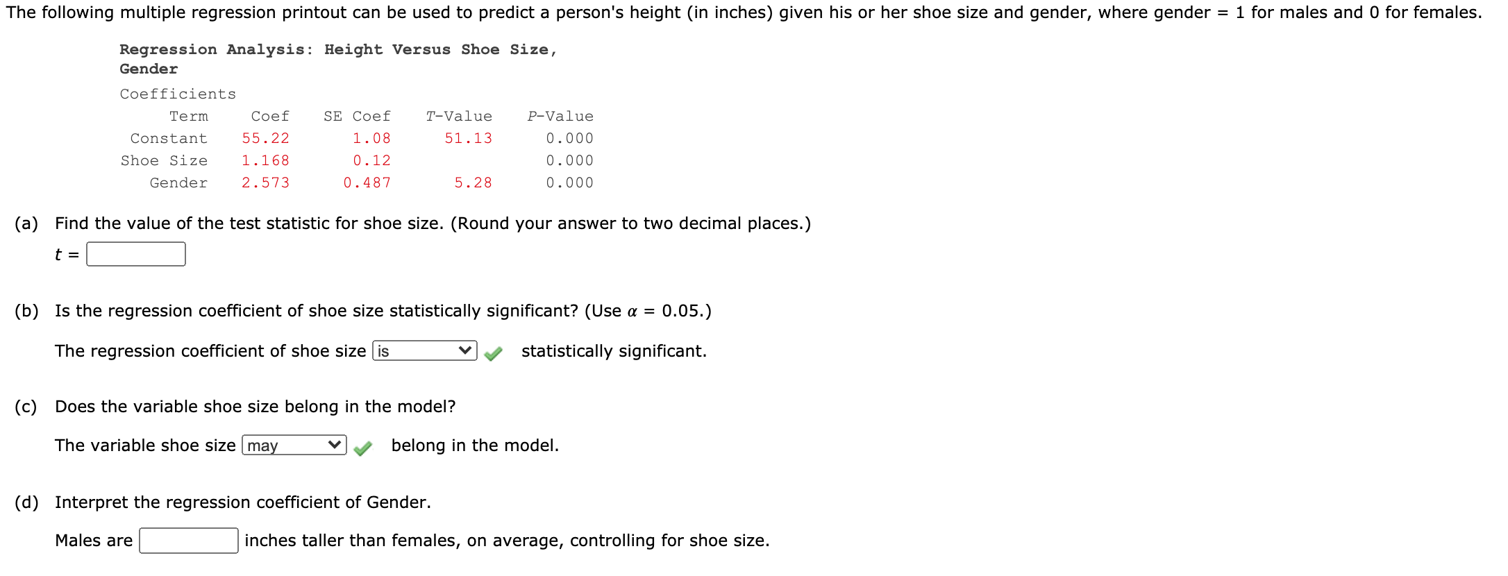 Solved The following multiple regression printout can be | Chegg.com