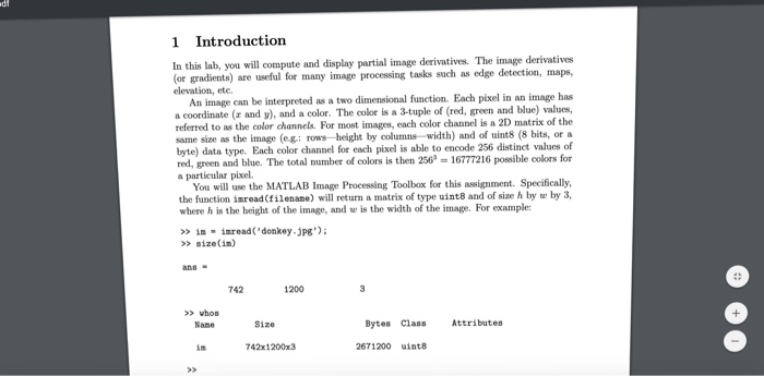 Solved 1 Introduction In this lab, you will compute and | Chegg.com