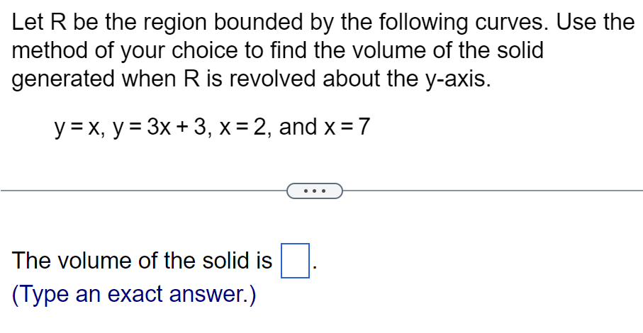 Solved Let R ﻿be the region bounded by the following curves. | Chegg.com