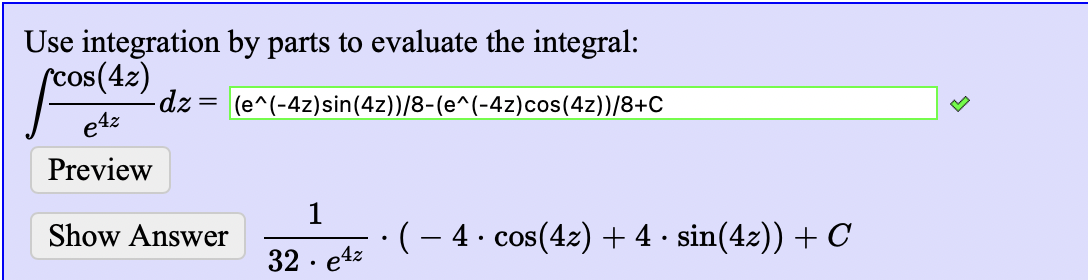 Solved |3s cos(76)ds Use integration by parts to evaluate | Chegg.com
