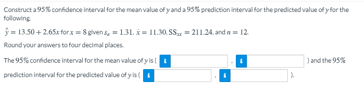 Solved Construct a 95% confidence interval for the mean | Chegg.com
