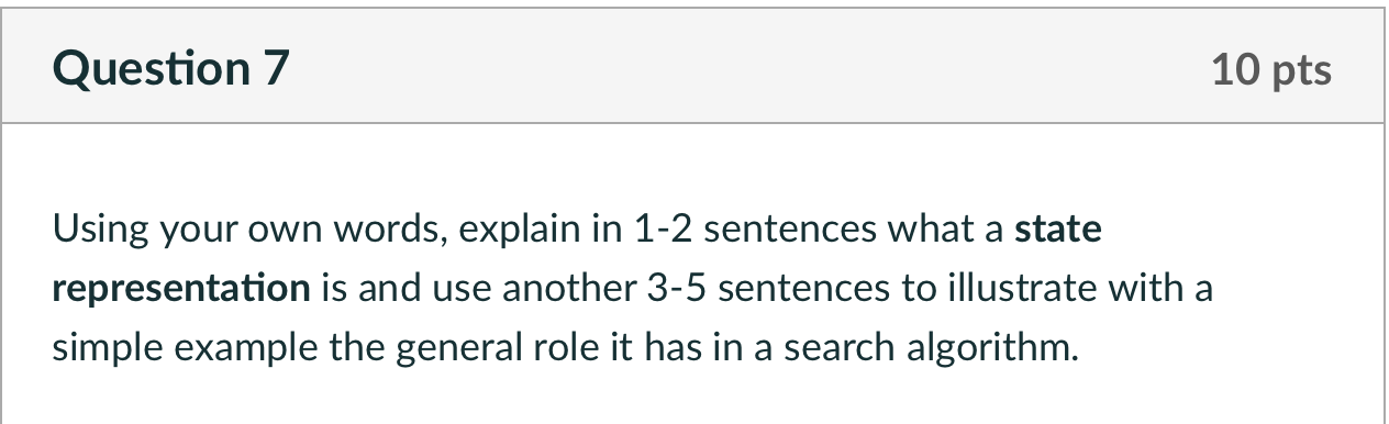 Solved Using your own words, explain in 1-2 sentences what a | Chegg.com