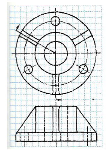 Solved Construct complete front, top and right side views | Chegg.com