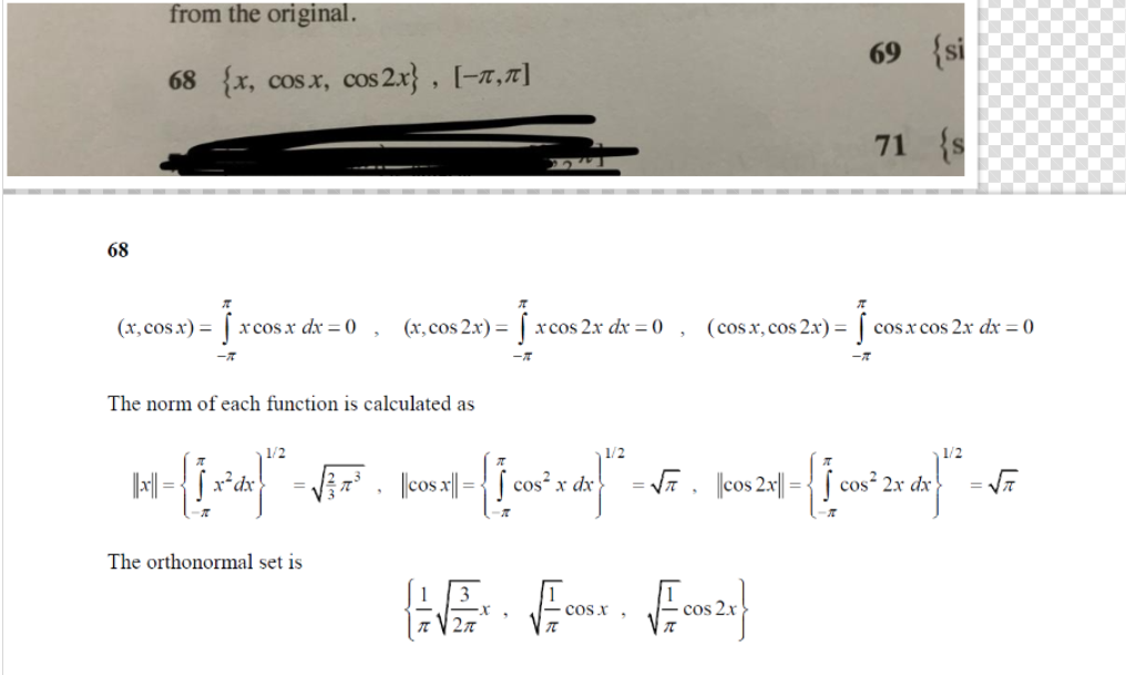 Solved Show that the set of functions is orthogonal on the | Chegg.com