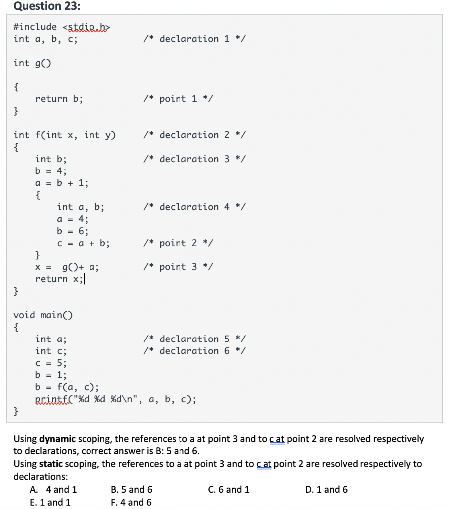 Solved Question 23: #include | Chegg.com