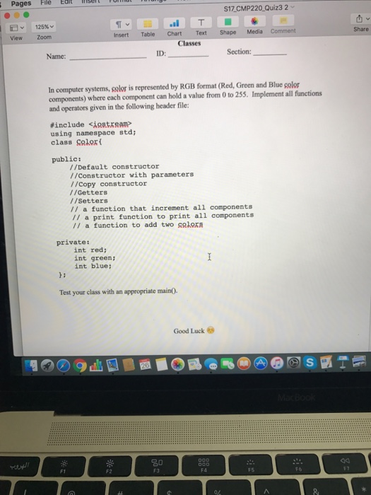 Solved In computer systems color is represented by RGB | Chegg.com