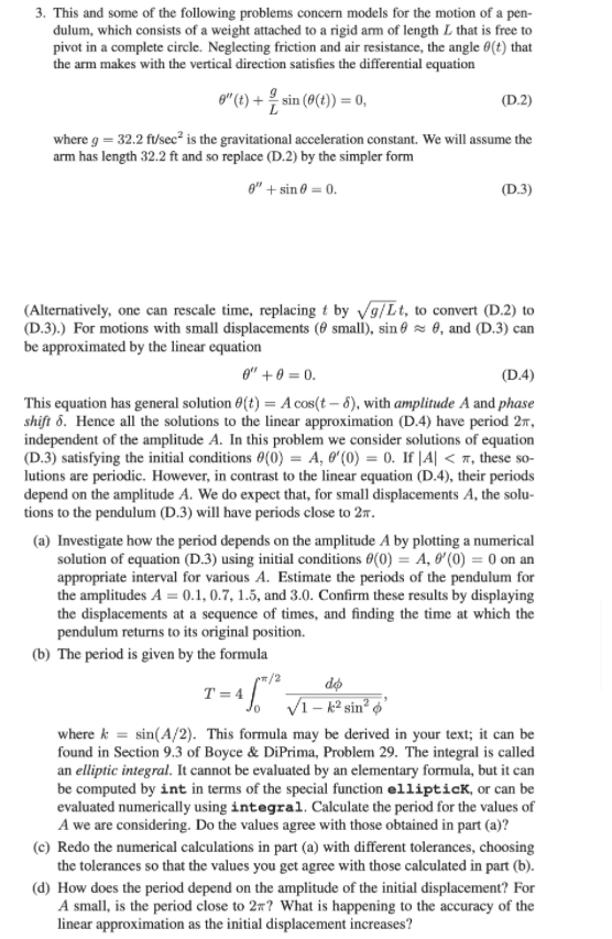 3. This and some of the following problems concern | Chegg.com