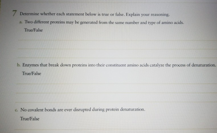 Solved 7 Determine whether each statement below is true or | Chegg.com